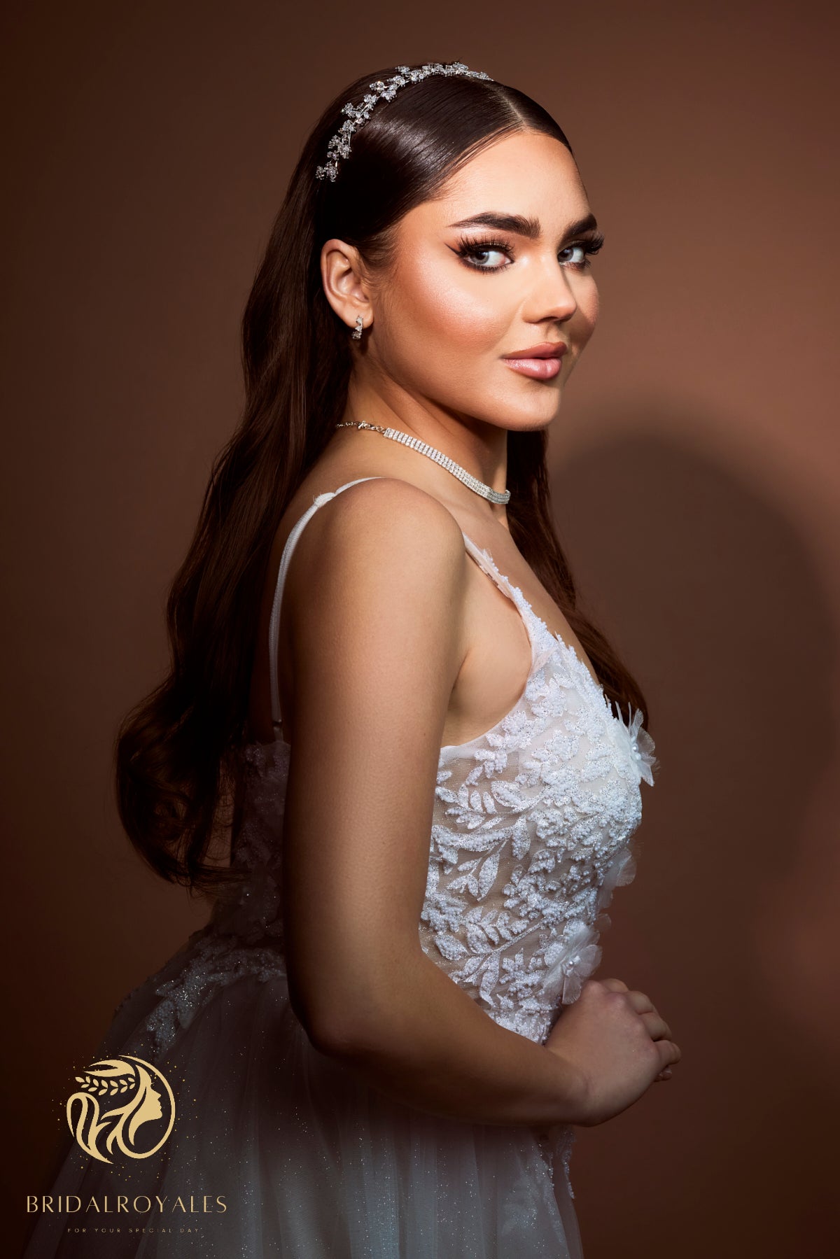 Lola Elegance Adorned in Crystal Brilliant Headpiece